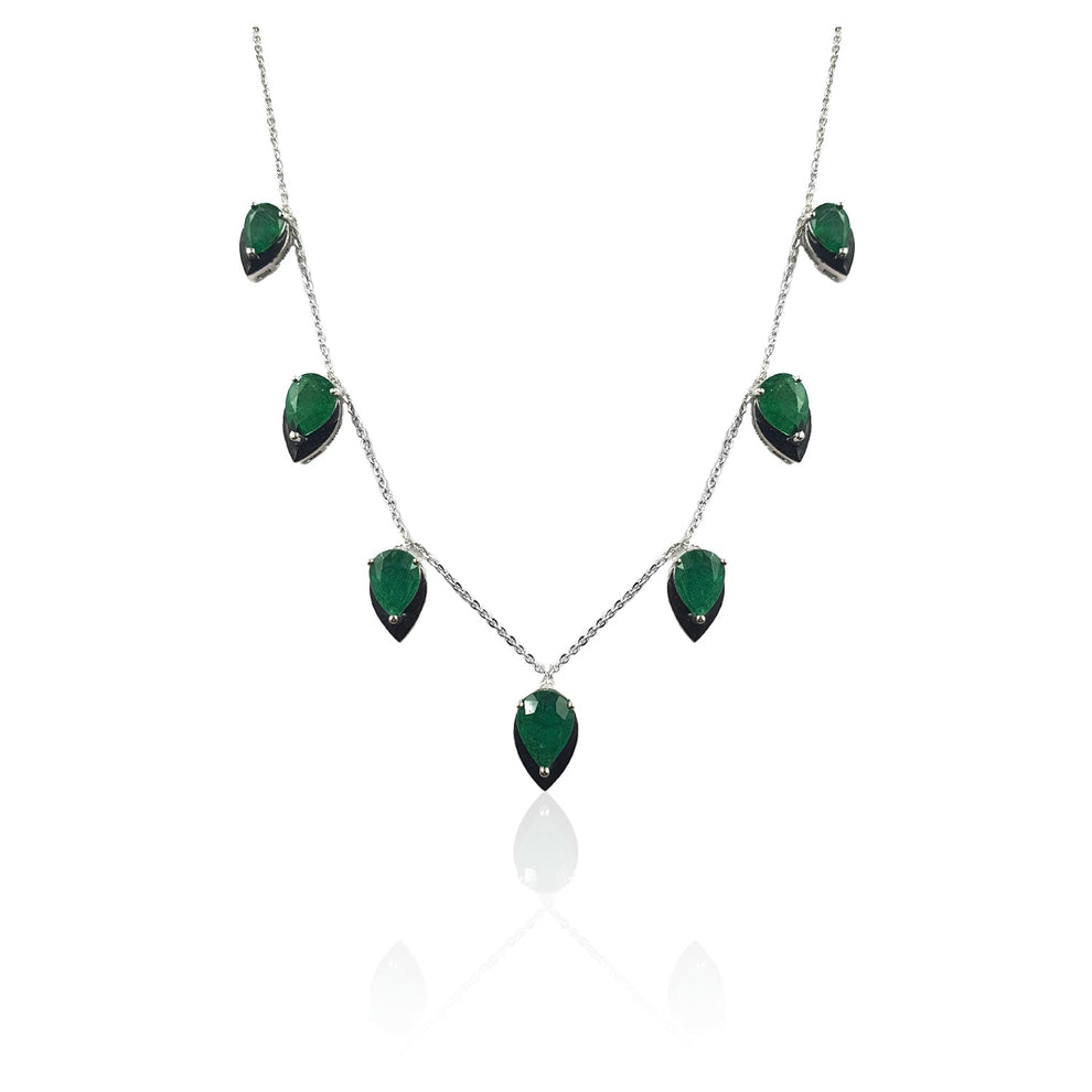 Pear Emerald Drop Necklace – Prakshi Fine Jewelry